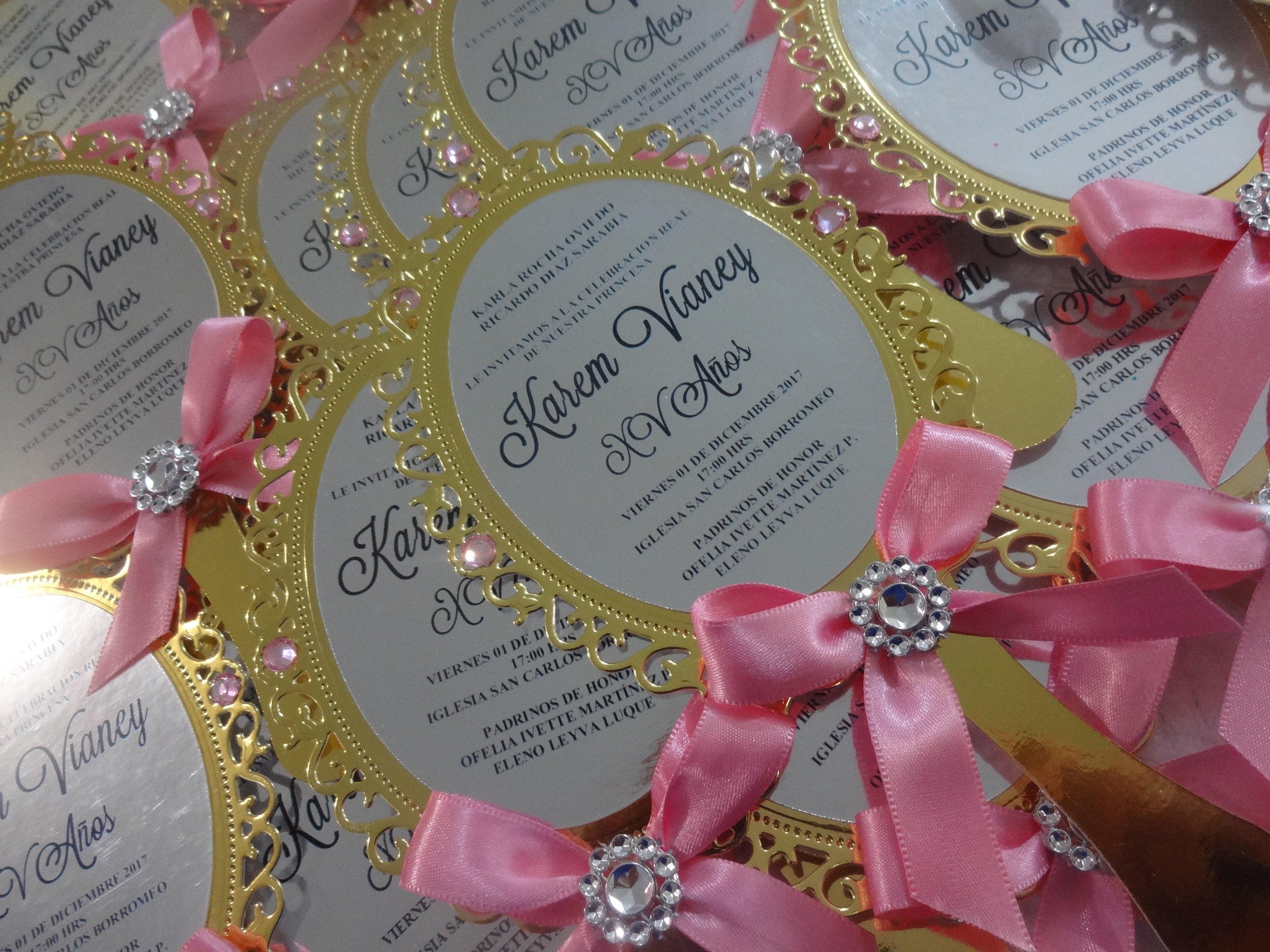 Invitations Mirror of Princess, Wedding, XV Years, Baptisms, First ...