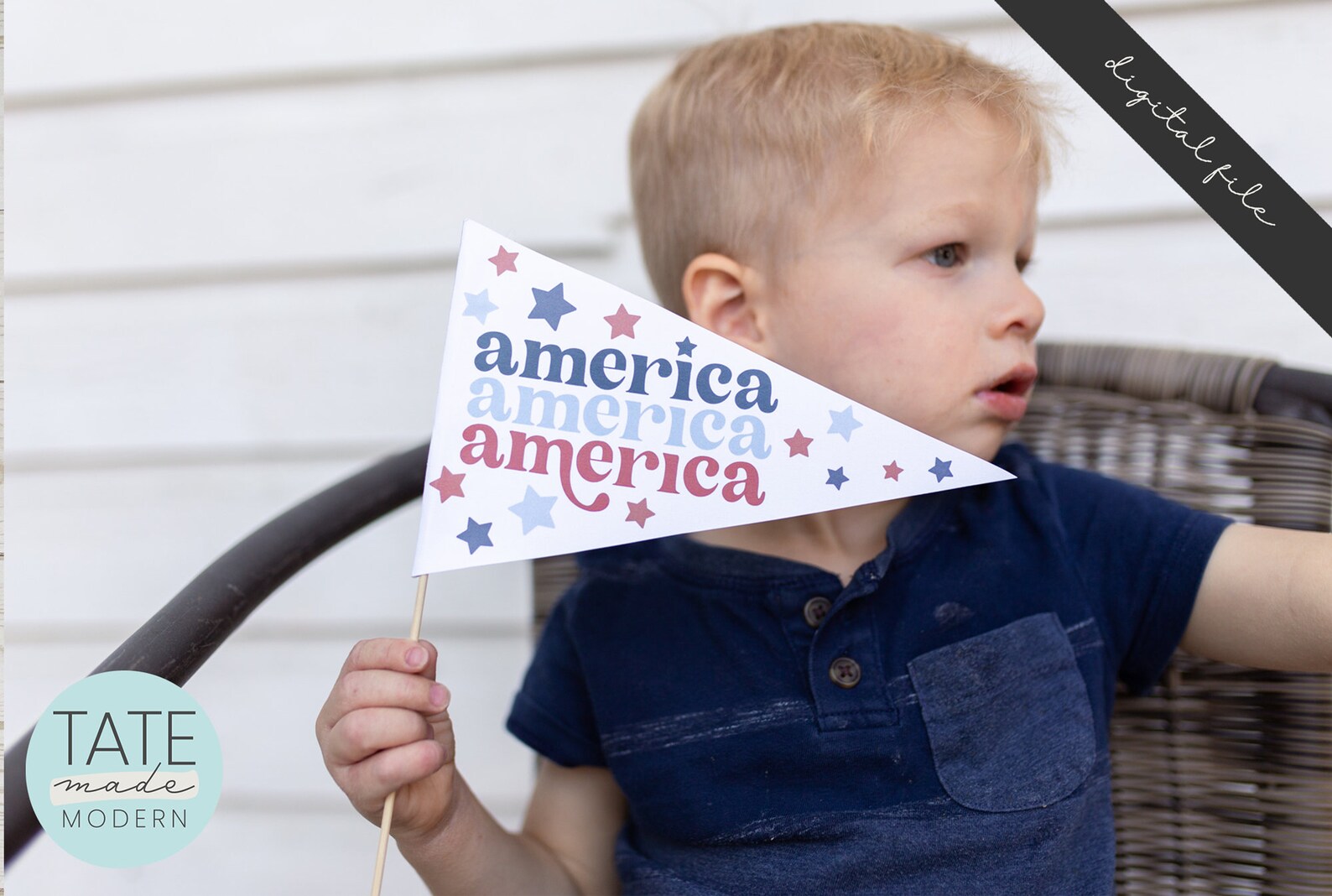 PRINTABLE 4th of July Pennant Flags 4th of July Decor - Etsy