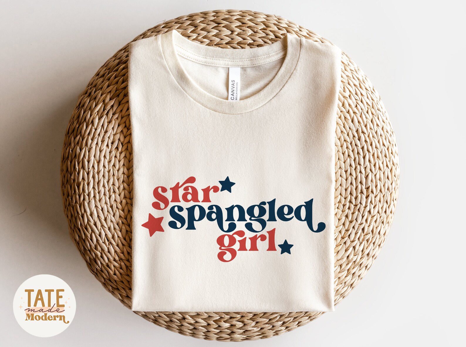 Star Spangled Girl Retro SVG Cut File Independence Day Svg | Etsy