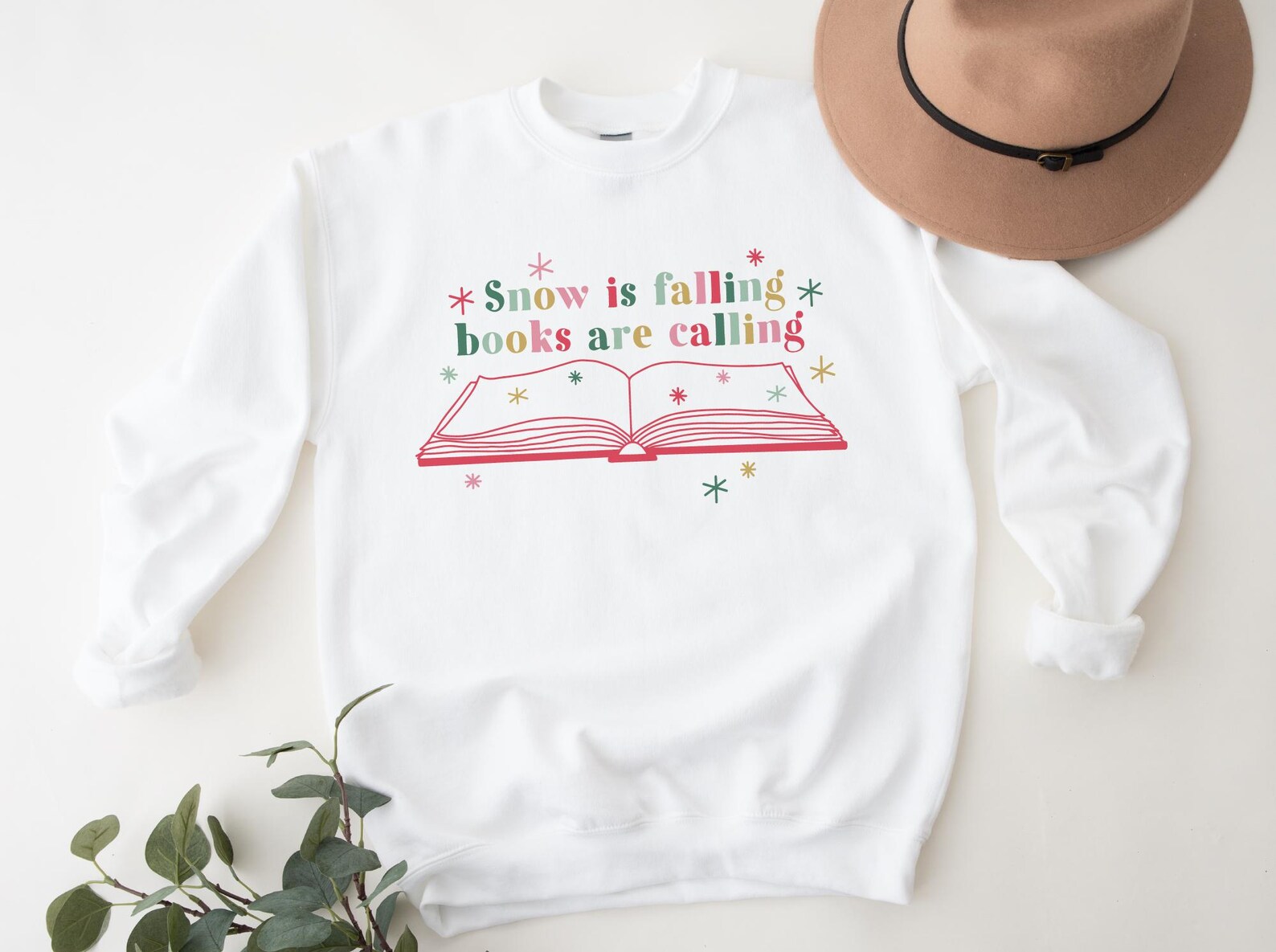 Snow is Falling Books Are Calling SVG Cut File, Reading Svg, Winter ...