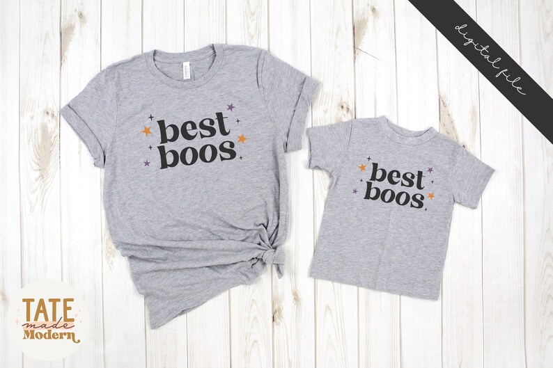Best Boos SVG Cut File - Retro Halloween Svg, Halloween Mommy and Me ...