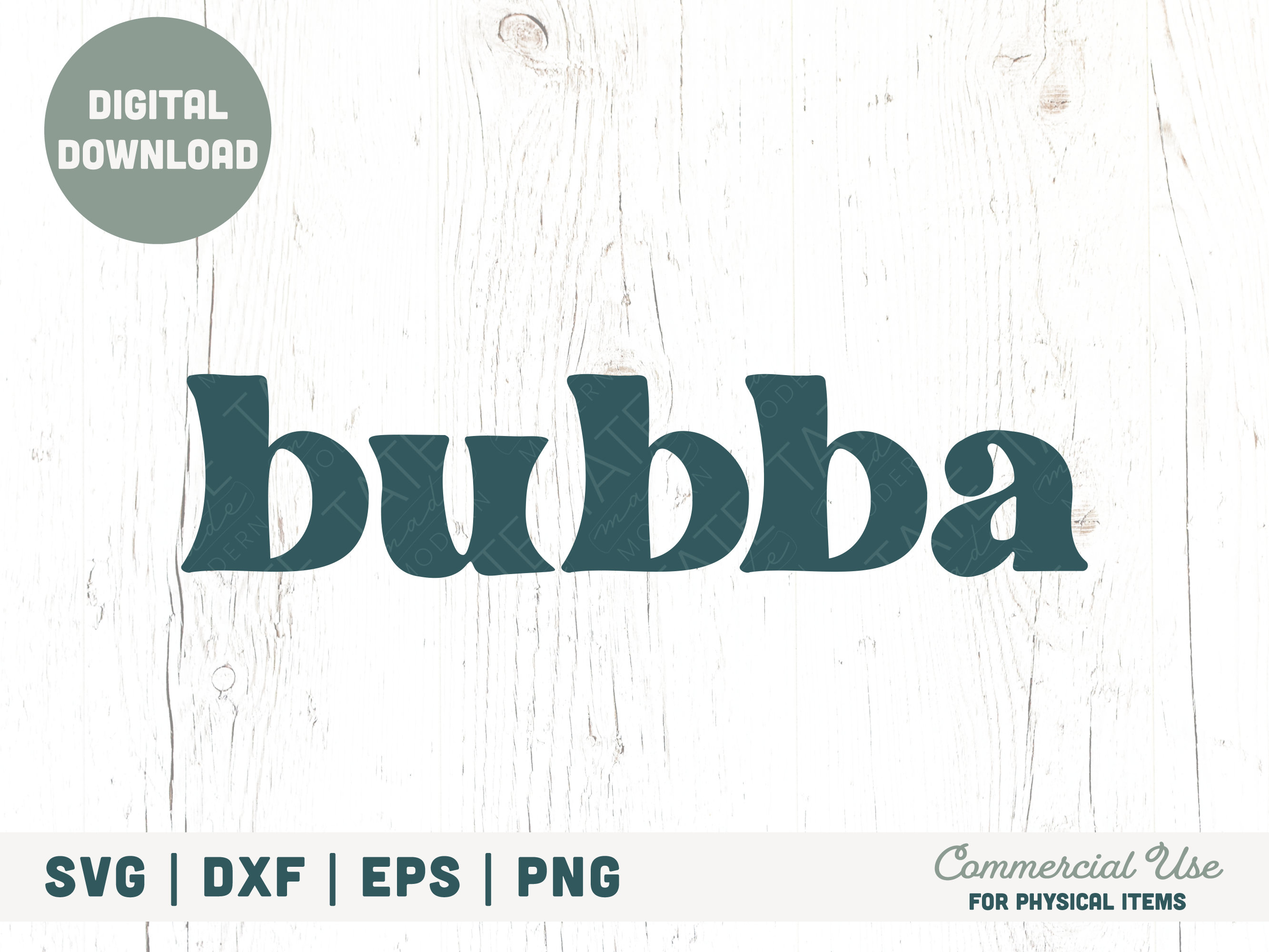 Paper, Party & Kids Papercraft Bubba Cut File Cricut Silhouette Bubba ...