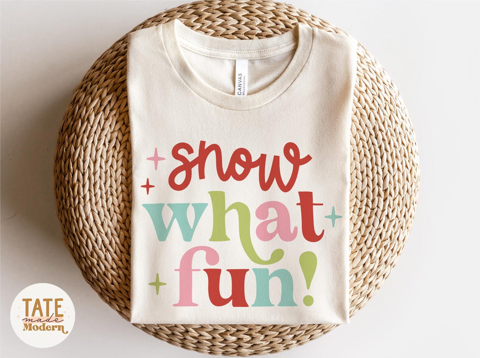 Snow What Fun Retro SVG Cut File, Bright Christmas Png, Boho Christmas ...