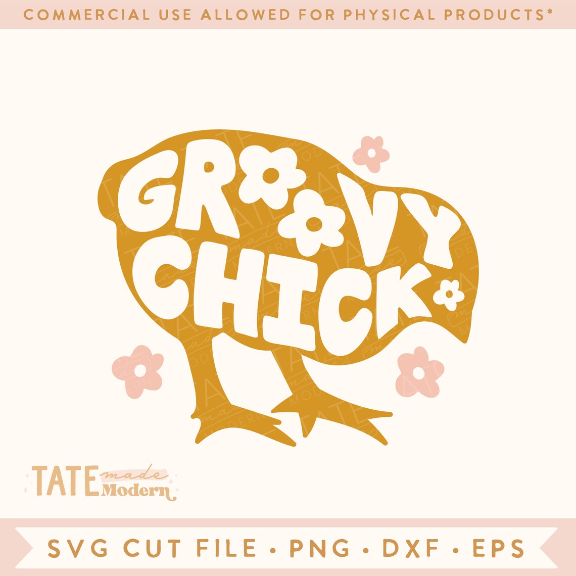 Groovy Chick SVG Cut File - Retro Easter Svg, Easter Girl Shirt Svg ...