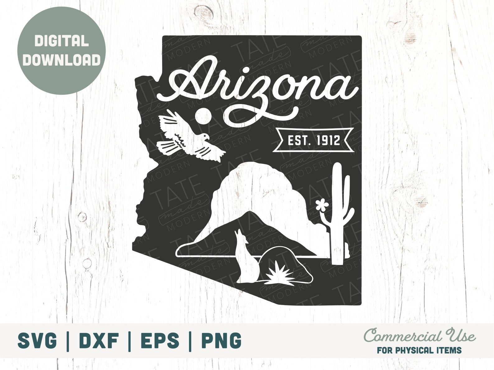 Vintage Arizona SVG Cut File Arizona Home Svg Southwest | Etsy