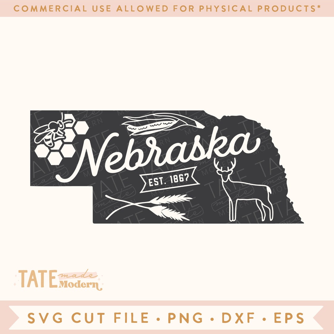 Vintage Nebraska SVG Cut File - Nebraska Home Svg, Nebraska State ...