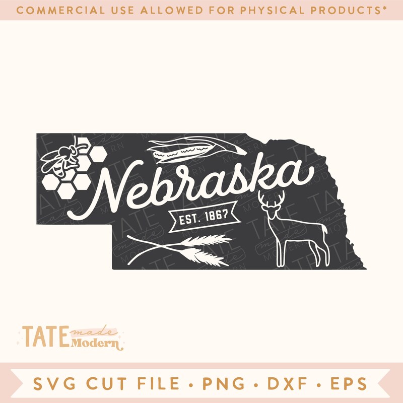 Svg Nebraska - Etsy