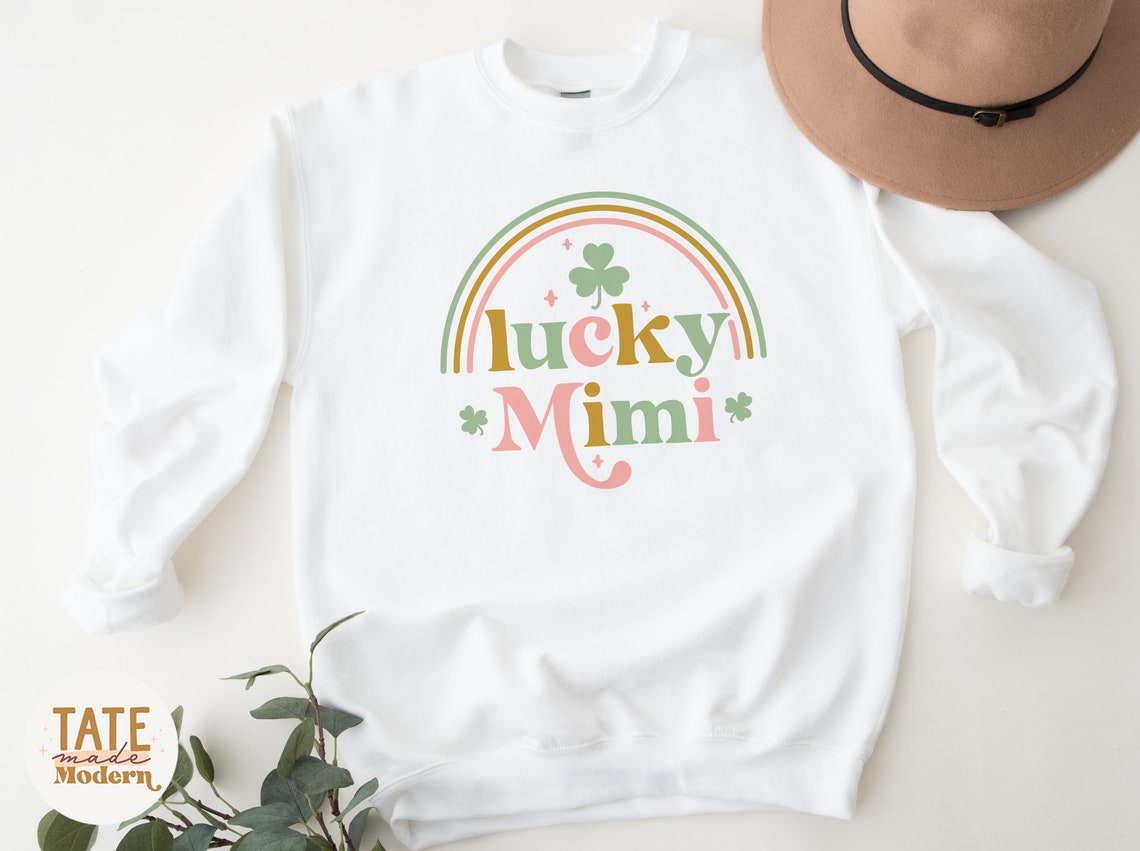 Lucky Mimi Retro SVG Cut File - Boho St. Patricks Day Svg, Grandma St ...