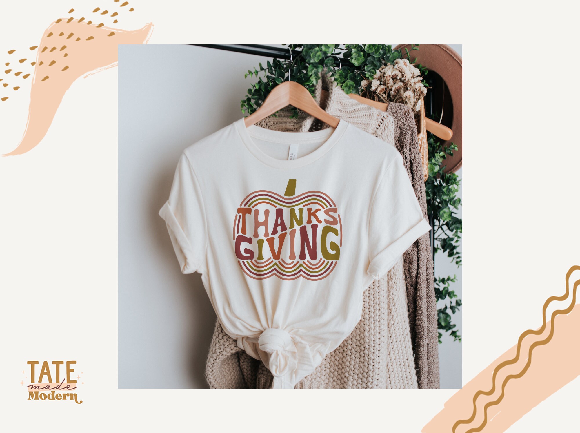 Thanksgiving Retro SVG Cut File Retro Thanksgiving Shirt | Etsy