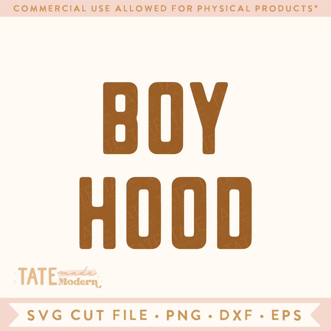 Boyhood SVG Cut File - Minimal Retro Boy Svg, Retro Brother Svg, Sons ...
