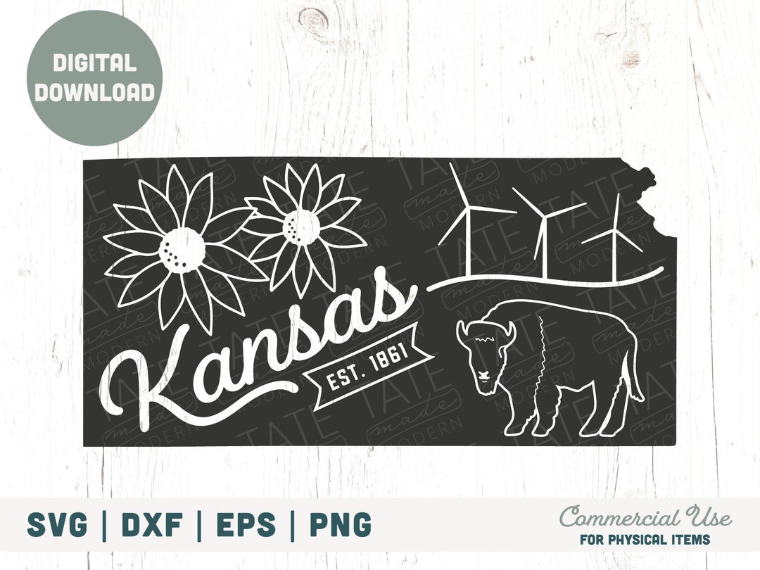 Vintage Kansas SVG Cut File Kansas Home Svg, Kansas State Svg for Shirt ...