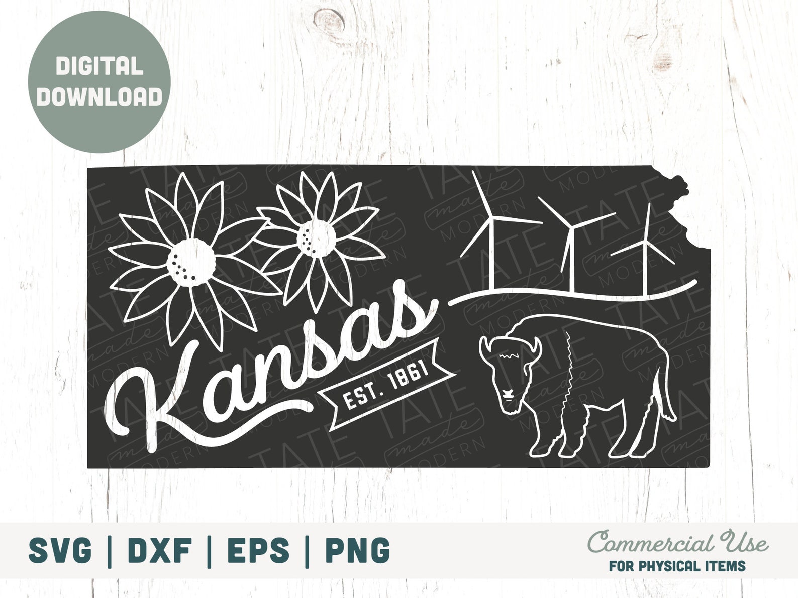 Vintage Kansas SVG Cut File Kansas Home Svg Kansas State | Etsy