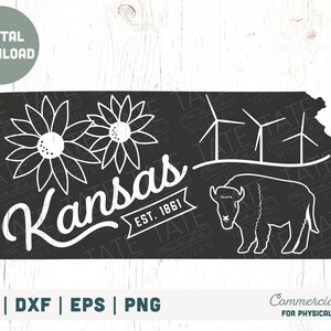 Vintage Kansas SVG Cut File Kansas Home Svg, Kansas State Svg for Shirt ...