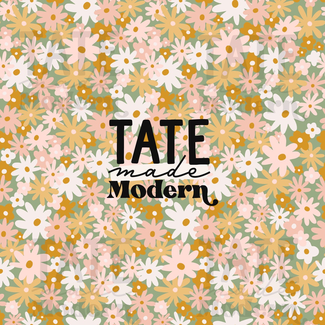 Ditsy Retro Floral Seamless Pattern File - Boho Retro Spring Seamless ...