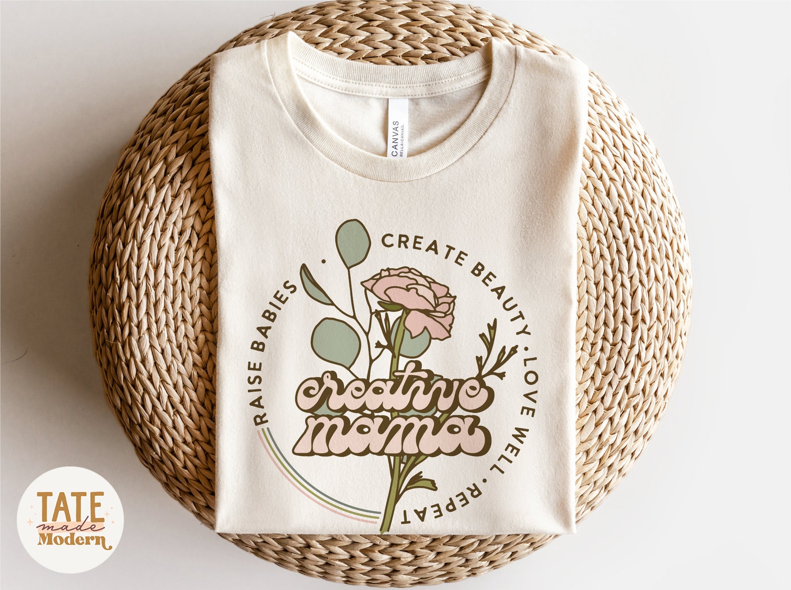 Creative Mama Floral Retro PNG for Sublimation - Mama Wildflower Png ...