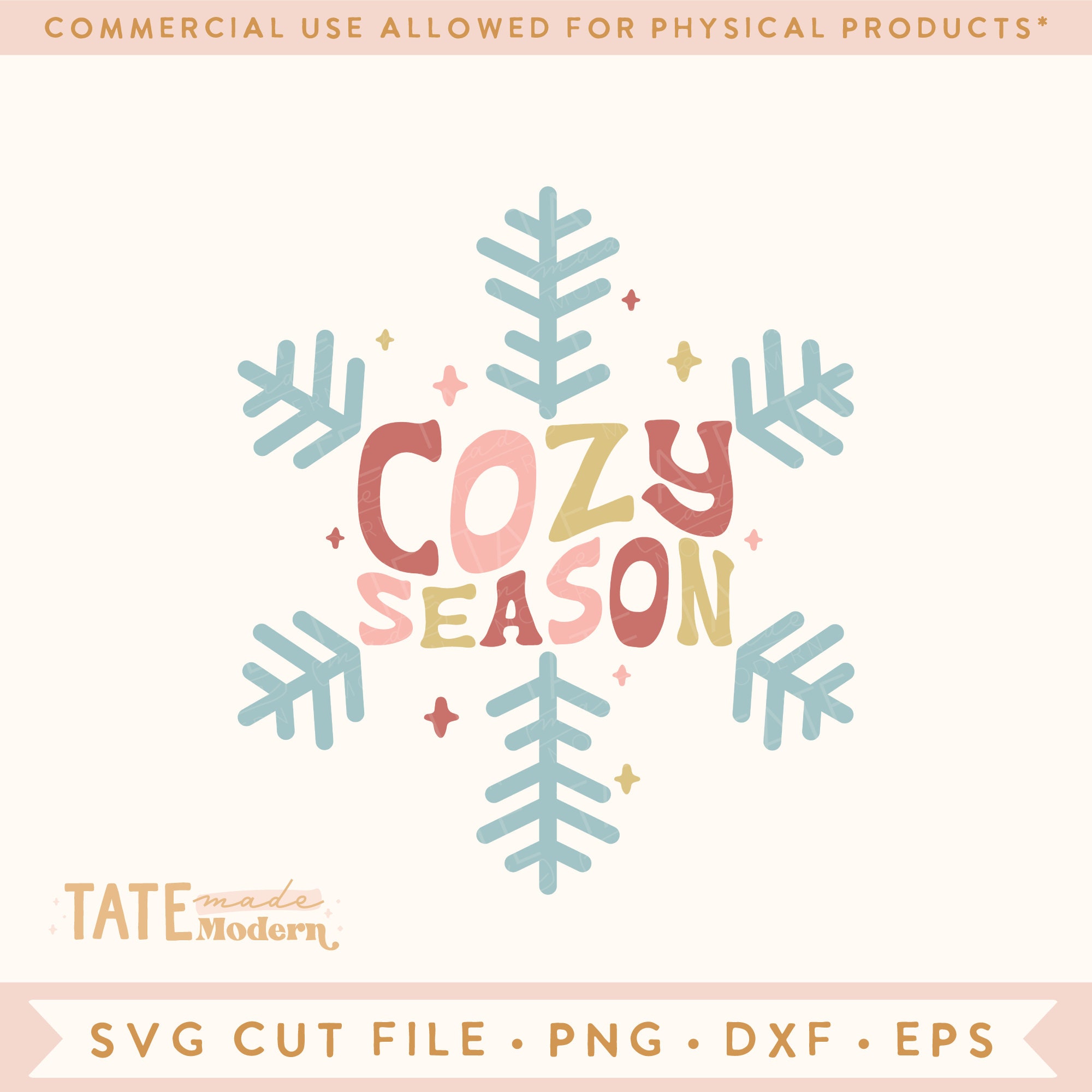 Cozy Season Retro SVG Cut File, Winter Vibes Svg, Cozy Vibes PNG for ...