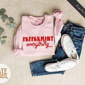 Peppermint Everything Retro SVG Cut File, Peppermint Season Shirt Svg ...