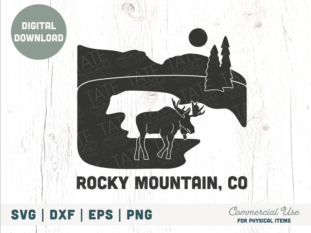 Rocky Mountain National Park Retro SVG Cut File, Rocky Mountain ...