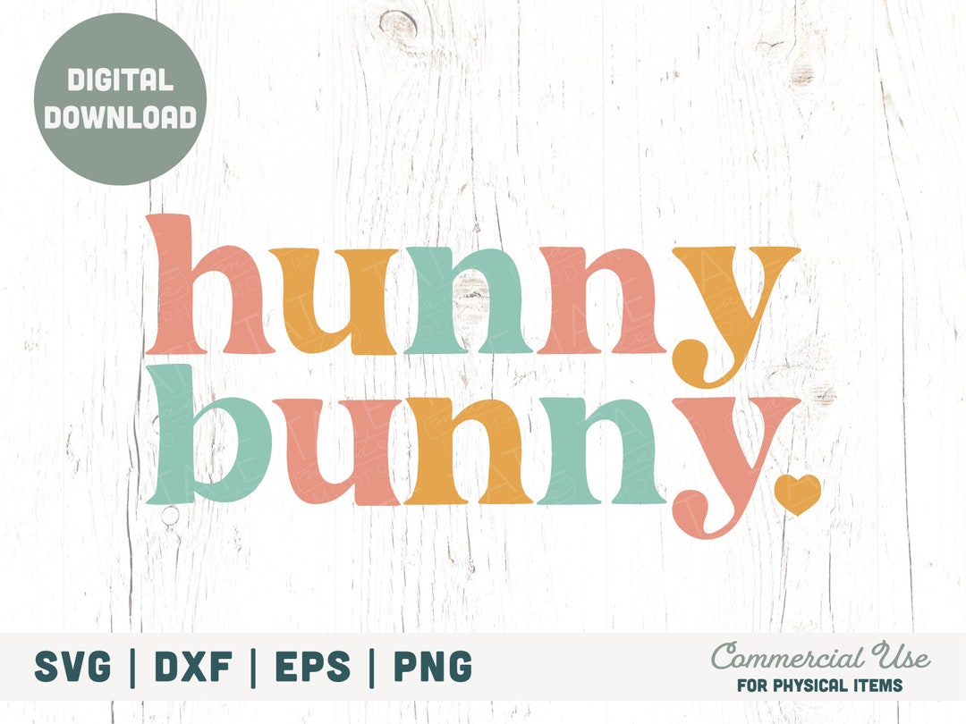 Hunny Bunny Retro SVG Cut File Retro Boho Easter Svg Easter - Etsy