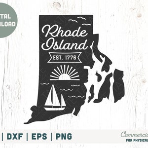 Vintage Rhode Island SVG Cut File Rhode Island Home Svg New - Etsy