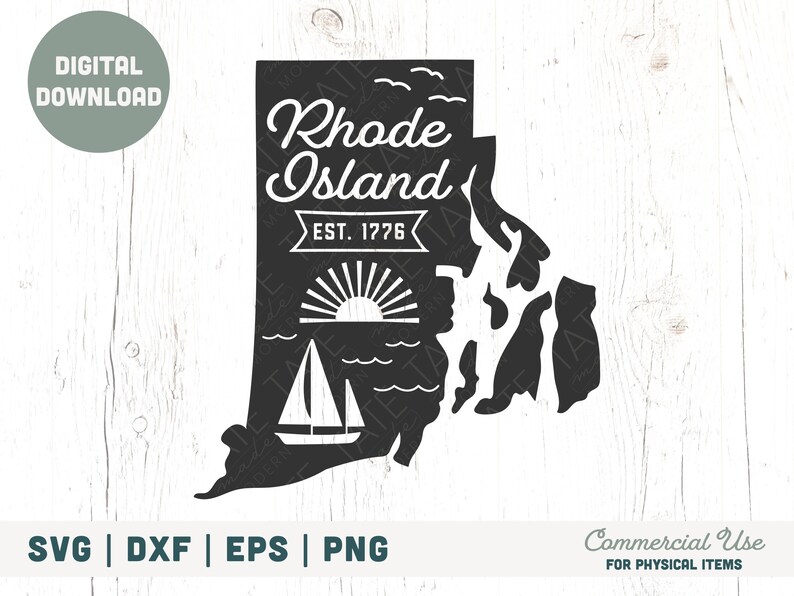 Vintage Rhode Island SVG Cut File Rhode Island Home Svg New | Etsy