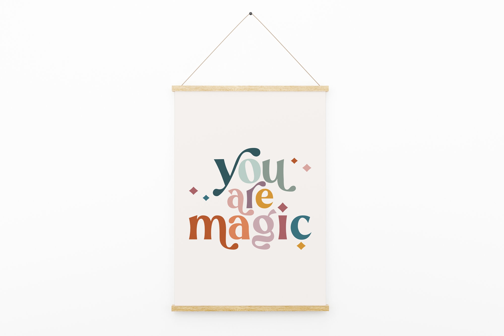 You Are Magic Printable Art Boho Retro Kid Room Art Modern - Etsy