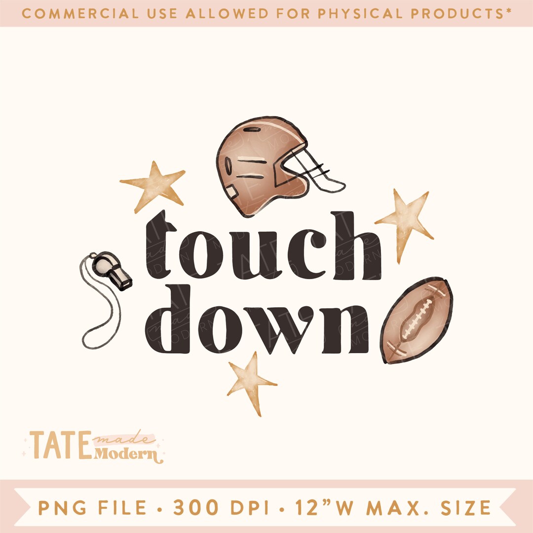 Touchdown PNG File - Watercolor Football Png, Football Kids Png ...