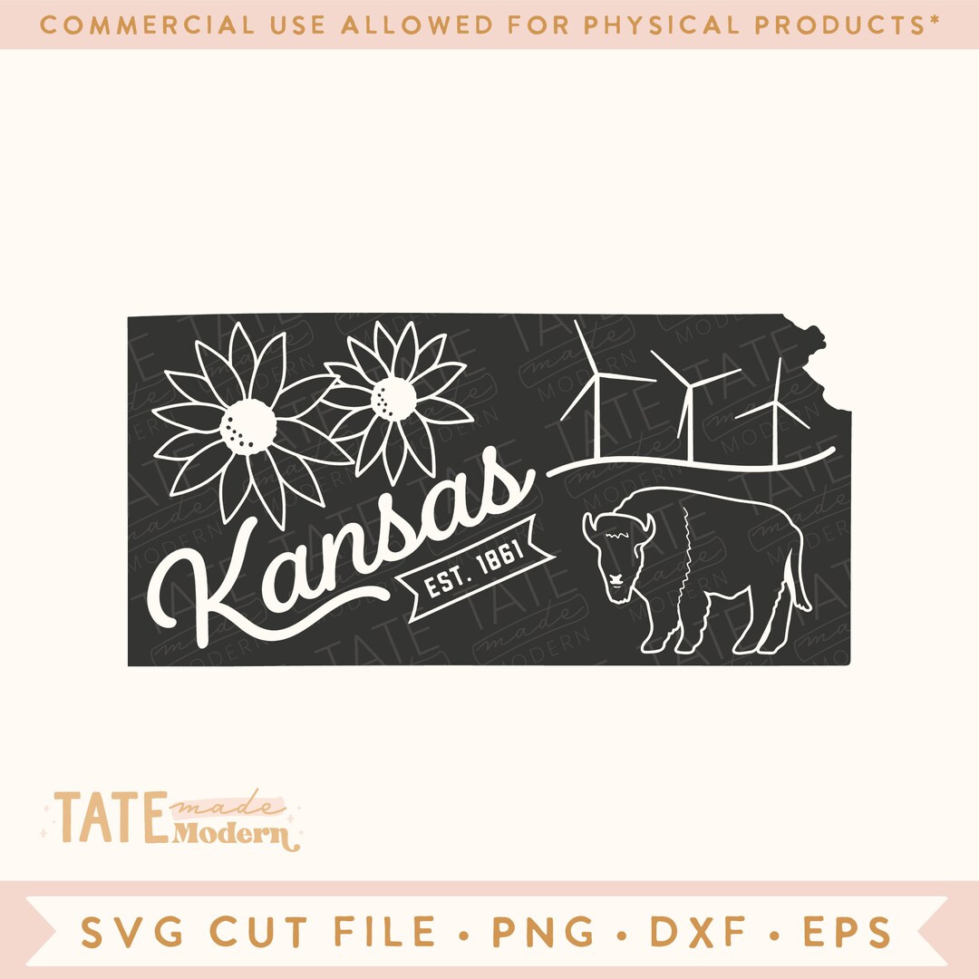 Vintage Kansas SVG Cut File - Kansas Home Svg, Kansas State Svg for ...