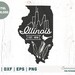 Vintage Illinois SVG Cut File Illinois Home Svg Illinois - Etsy