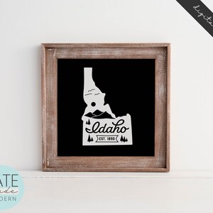 Vintage Idaho SVG Cut File - Idaho Home Svg, Mcgown Peak Svg, Idaho ...
