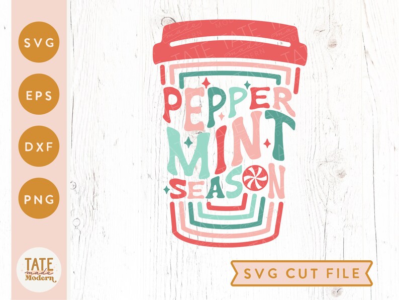 Peppermint Season Retro SVG Cut File Peppermint Season Shirt - Etsy