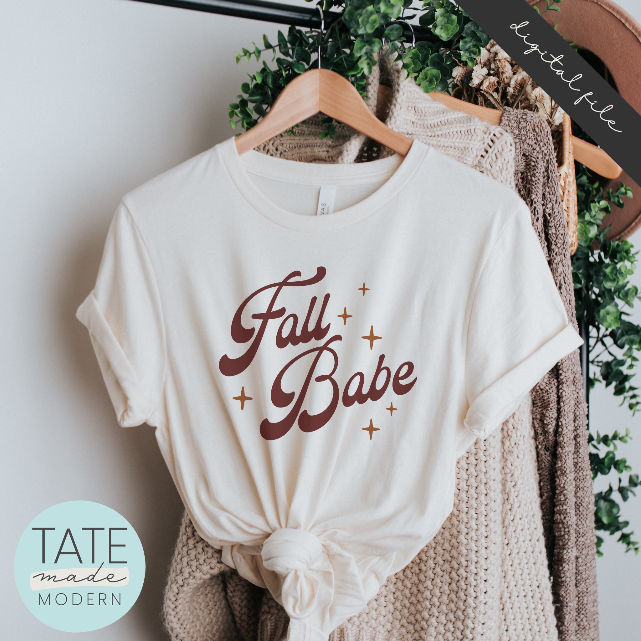 Retro Fall Babe SVG Cut File Retro Fall Baby Svg Kid Fall - Etsy