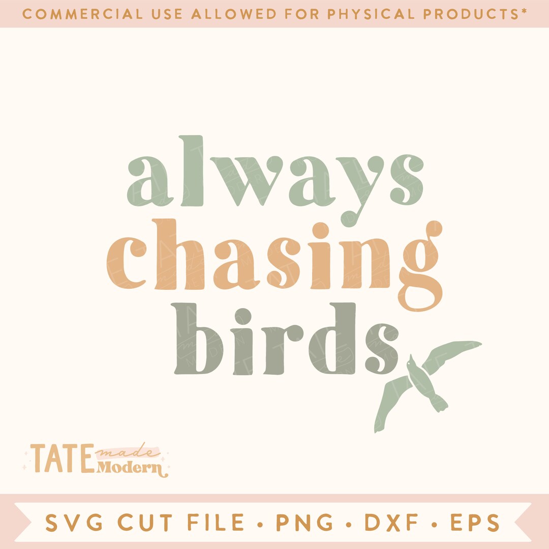 Always Chasing Birds SVG Cut File - Retro Kid Summer Svg, Summer Beach ...