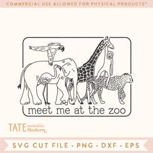 Meet Me at the Zoo SVG Cut File - Zoo Kid Svg, Wild Animals Png, Zoo ...