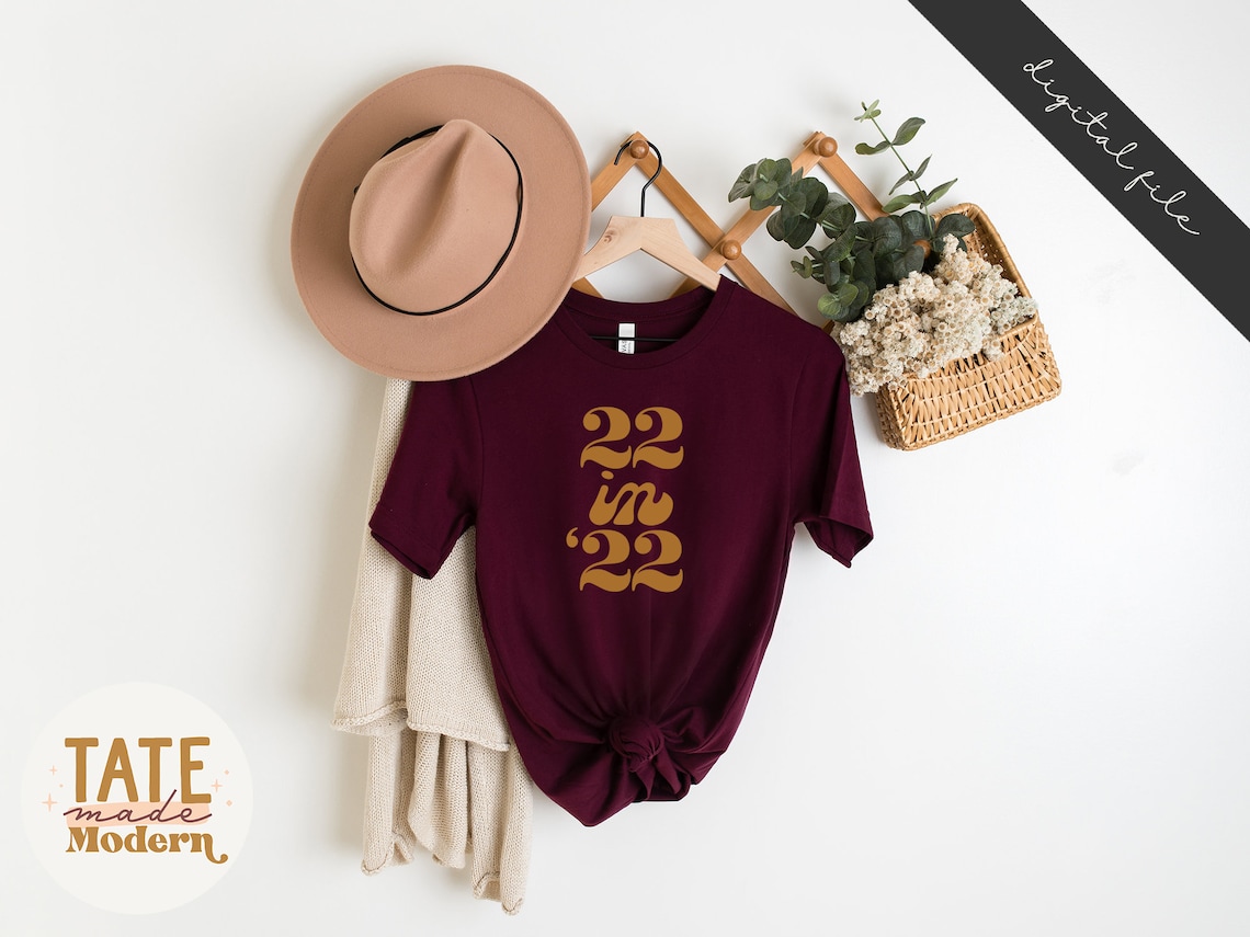 22 in '22 SVG Cut File Retro 22 Birthday Svg Feelin 22 - Etsy