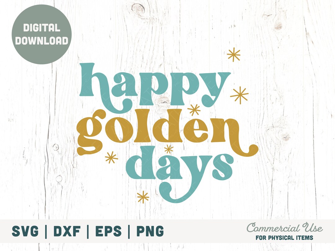 Happy Golden Days SVG Cut File Retro Christmas Song Svg - Etsy