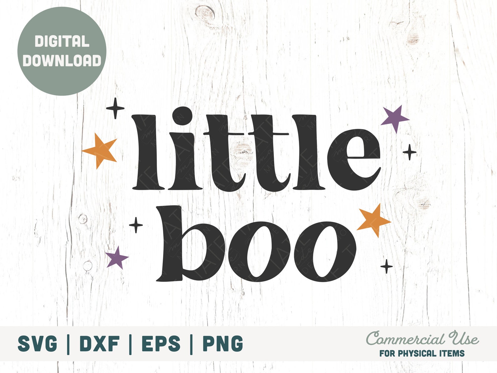 Little Boo SVG Cut File Retro Halloween Svg Baby Halloween - Etsy