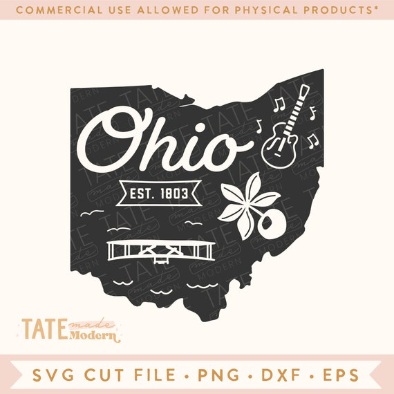 Plantilla Con El Logotipo Del Estado De Ohio