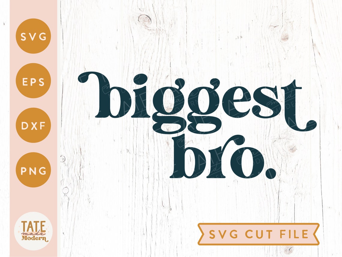 Biggest Bro SVG Cut File Retro Big Brother Svg Retro New - Etsy