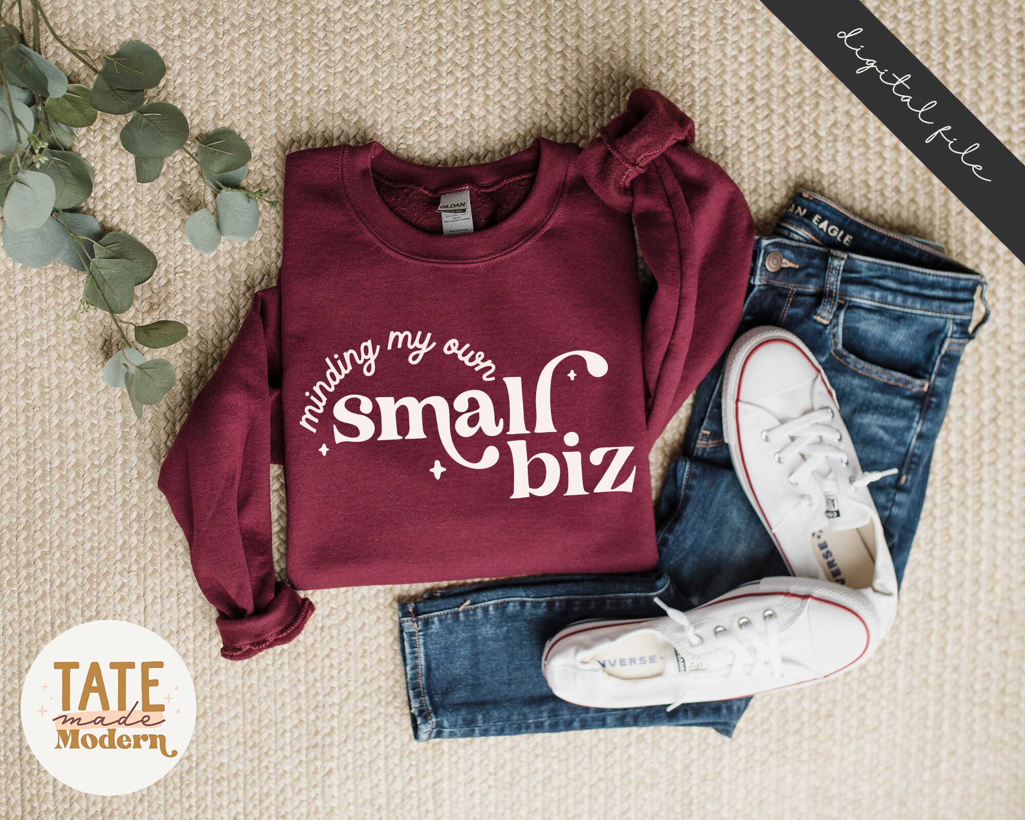 Minding My Own Small Biz SVG Cut File Retro Boss Lady Small - Etsy