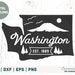 Vintage Washington SVG Cut File Washington State Home Svg - Etsy