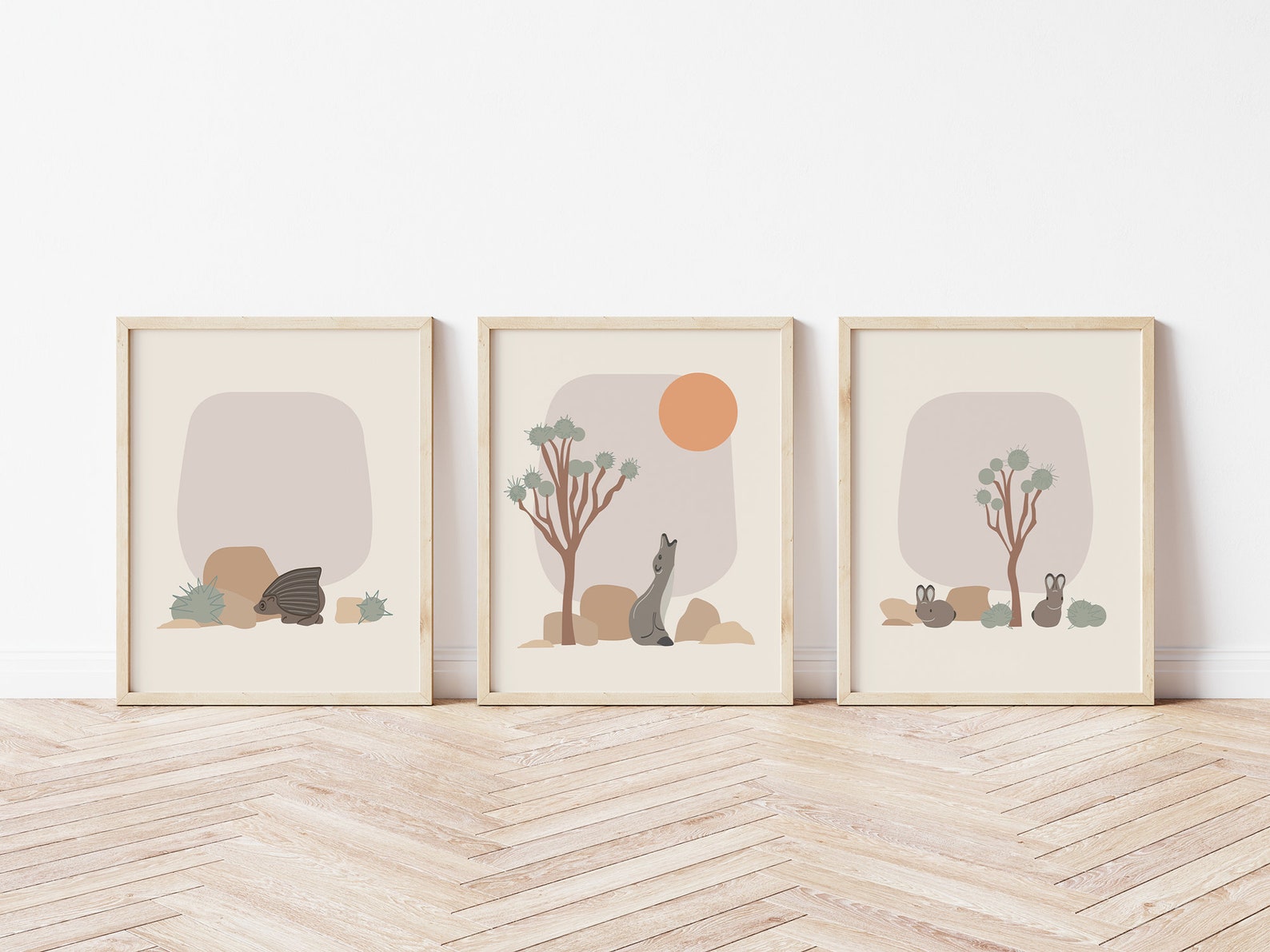 Joshua Tree Set of 3 Printable Art, Boho Desert Nursery Art, Southwest ...