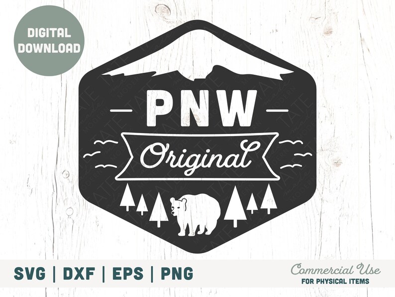 PNW Original SVG Cut File Mt Hood Mountain Svg Oregon Svg - Etsy