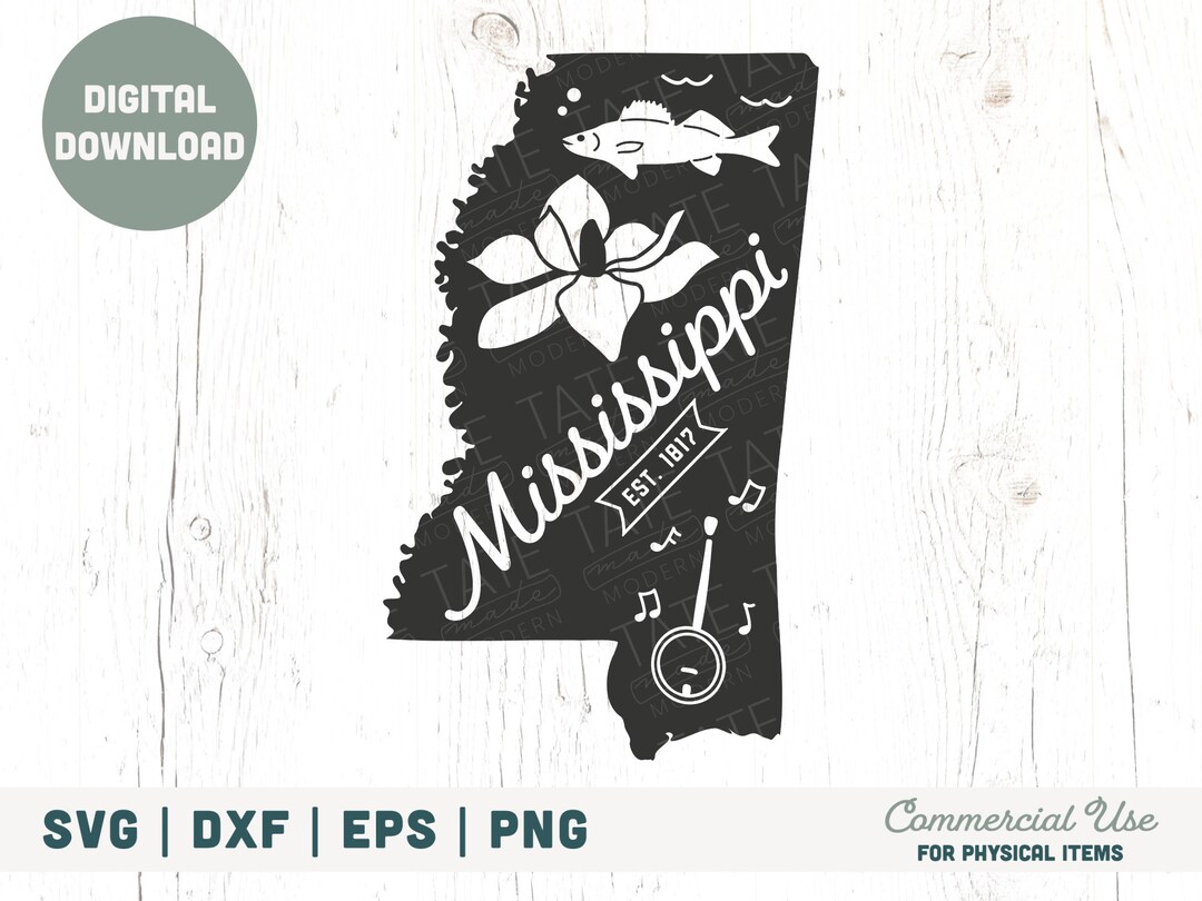 Vintage Mississippi SVG Cut File Mississippi Home Svg, Mississippi ...