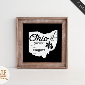 Vintage Ohio SVG Cut File - Ohio Home Svg, Ohio State Svg, Ohio State ...