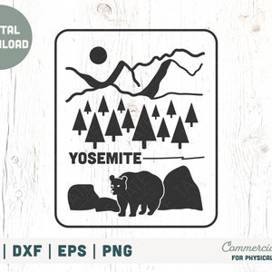 Yosemite SVG Cut File California National Park Svg | Etsy