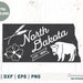 Vintage North Dakota SVG Cut File North Dakota State Symbols Svg, North ...