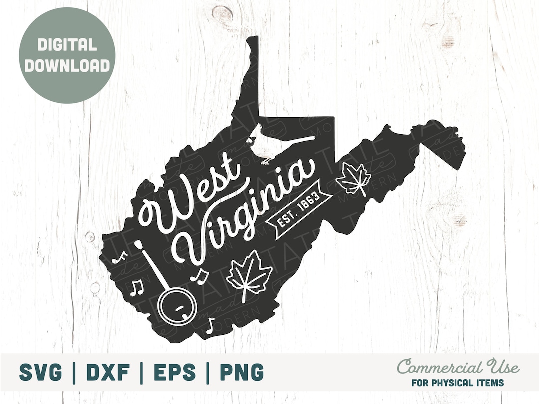 Vintage West Virginia SVG Cut File - West Virginia Home Svg, West ...
