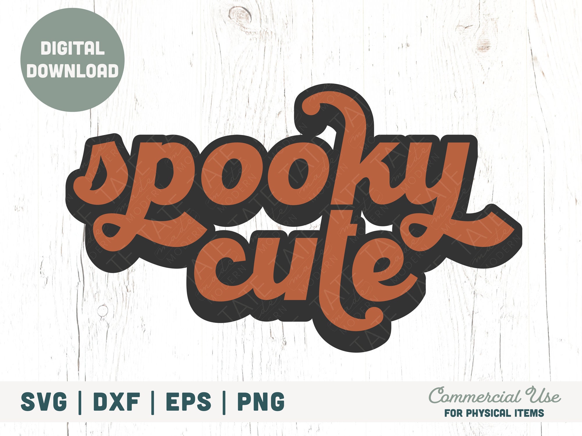 Spooky cute SVG cut file Retro halloween svg retro | Etsy