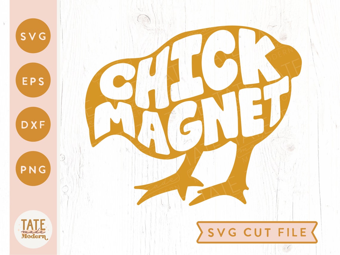 Chick Magnet SVG Cut File Retro Easter Svg Easter Boy Shirt - Etsy